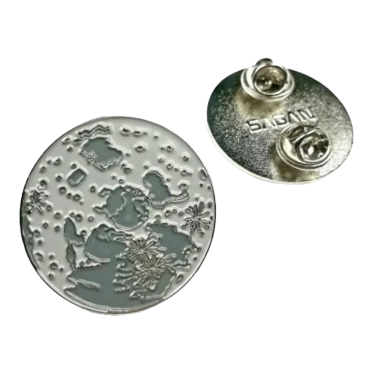 Sagan Glass Full Moon Pin – The Hippie House Glass Gallery