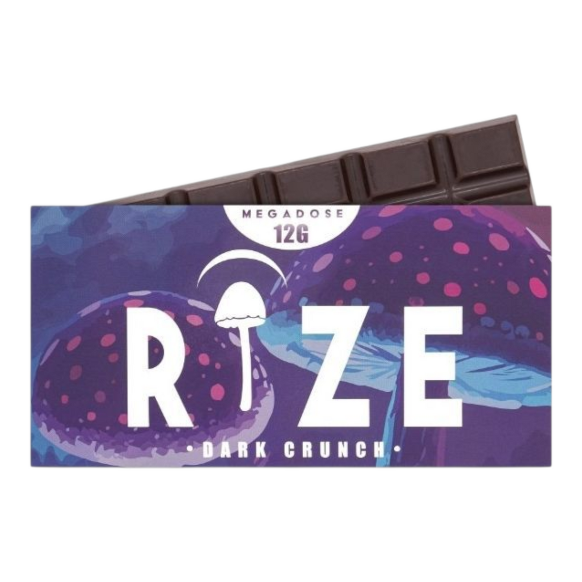 Rize Megadose Dark Crunch Chocolate Bar 12g – The Hippie House